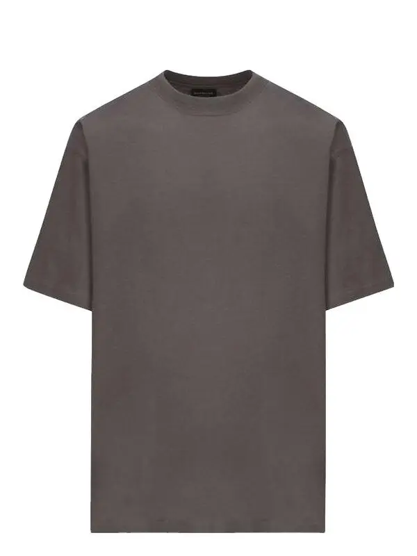 Balenciaga Care Label T-shirt Medium Fit 'grey Black - Grey/black