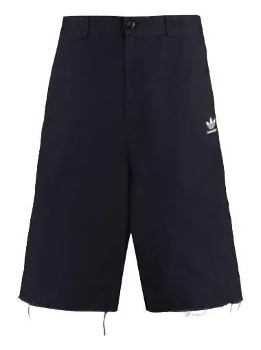 Balenciaga X Adidas Baggy Denim Shorts - Navy