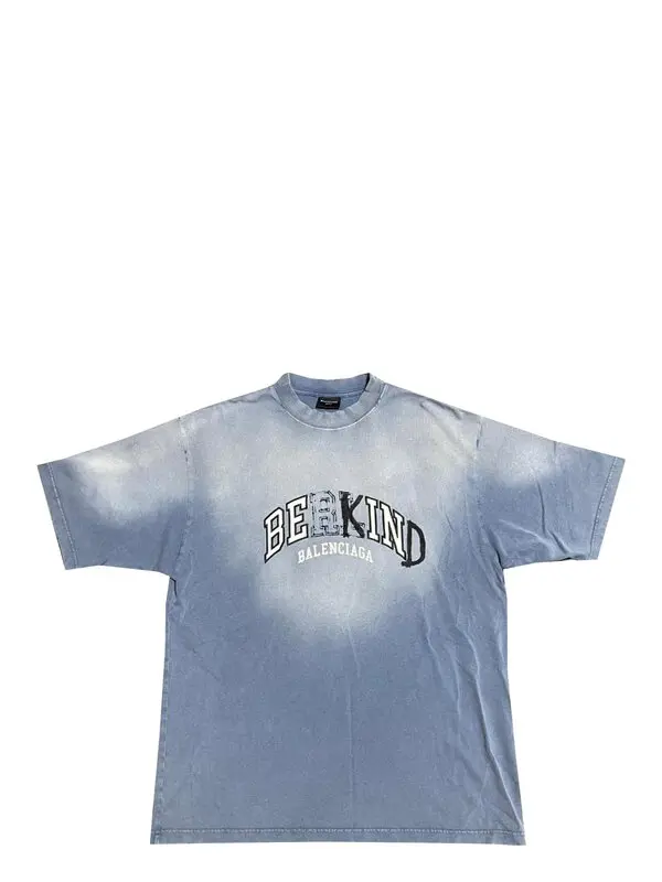 Balenciaga Be Kind Crewneck T-shirt - Blue