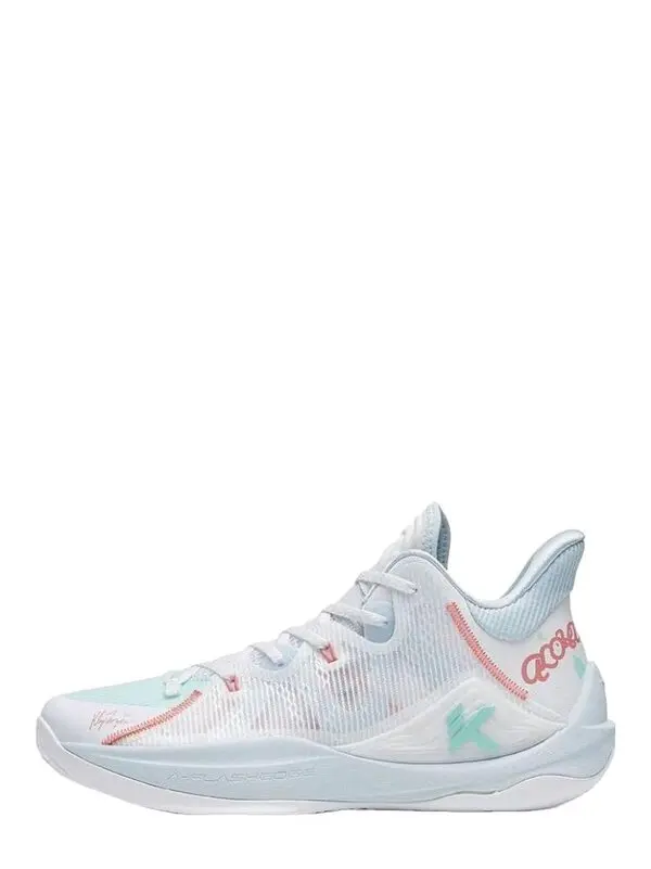 ANTA High-top Athletic Sneakers - White/mint