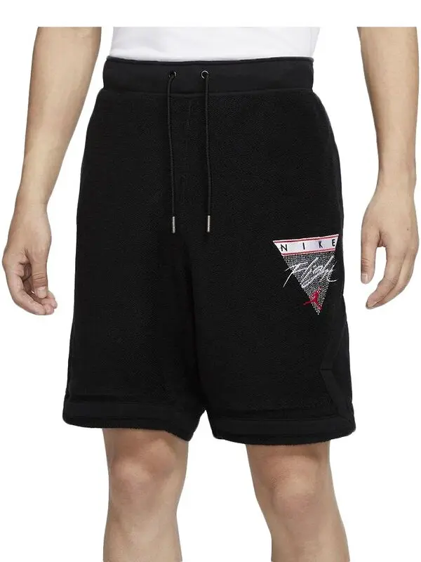 JORDAN Air Flight Diamond Knit Shorts - Black