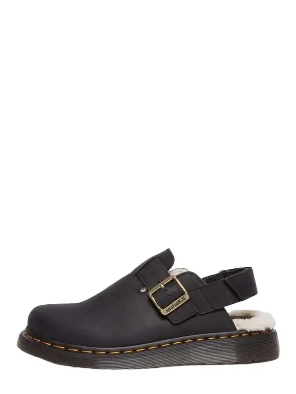 Dr. Martens Jorge Ii Faux Mules With Buckle Detailing - Black