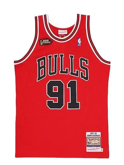 Mitchell & Ness Nba Authentic Dennis Rodman Chicago Bulls 1997-98 Road Jersey - None