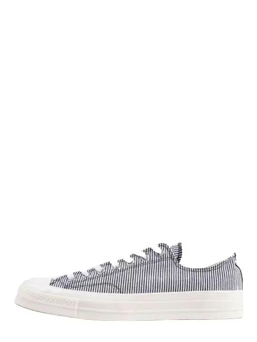 CONVERSE Chuck 70 Low Top Striped Chambray Sneakers - White