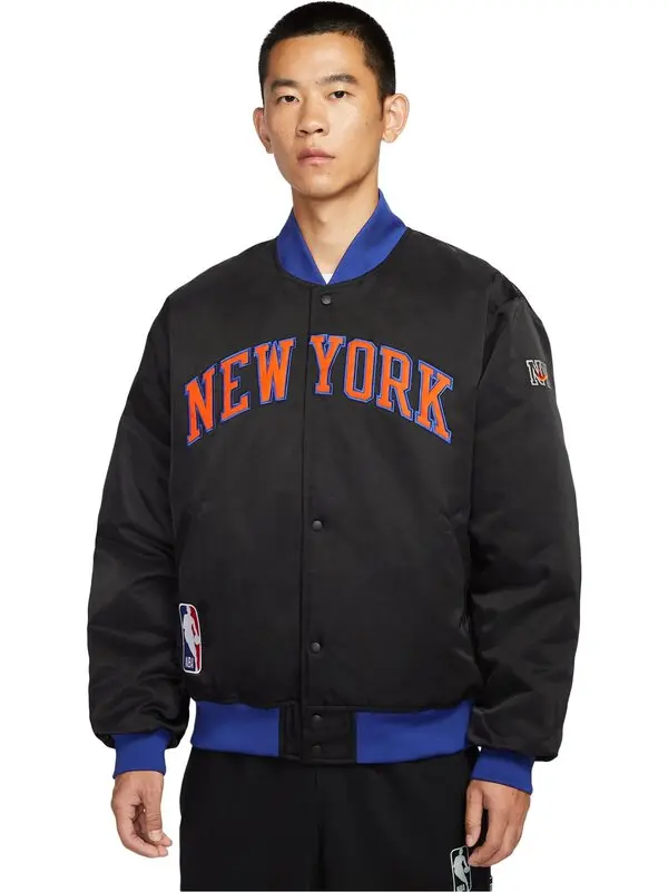 Nike New York Knicks City Edition Nba Premium Jacket - Black