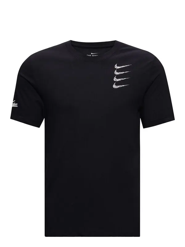 Nike Multi Swoosh Short Sleeve Crewneck T-shirt - Black