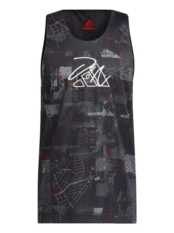 Adidas Graphic Print Sleeveless Sports Vest - Default Colorway