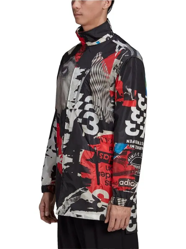 Adidas Y-3 Graffiti Print Loose Jacket - Multi-color