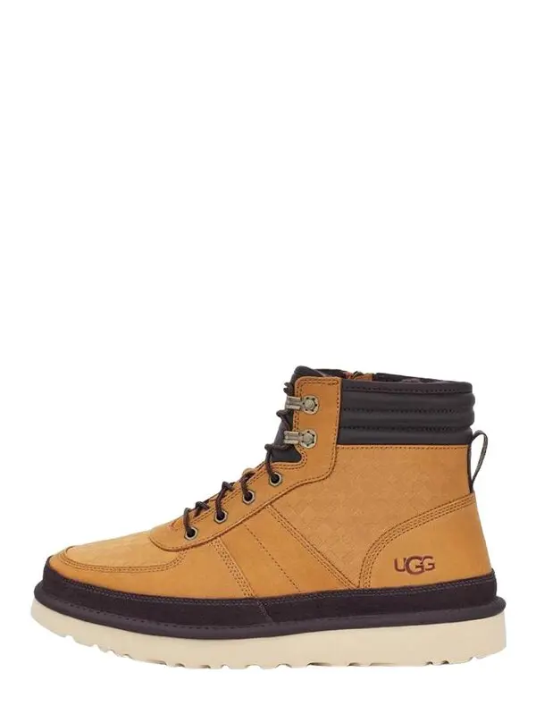 UGG Highland Lace-up Round Toe Boots - Brown