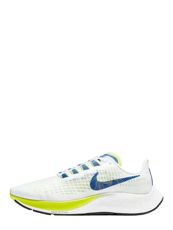 Nike Zoom Pegasus 37 Athletic Sneakers - White/blue/green
