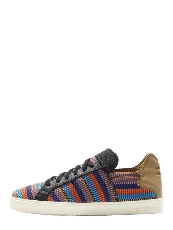 Adidas Pharrell X Elastic Lace Up Sneakers - Black/eqtblue/red