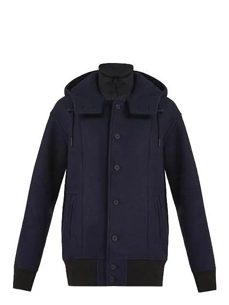 Adidas Y-3 Colorblock Hooded Jacket - Black