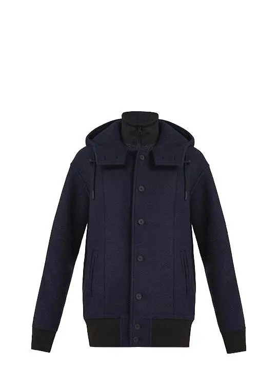 Adidas Y-3 Colorblock Hooded Jacket - Black