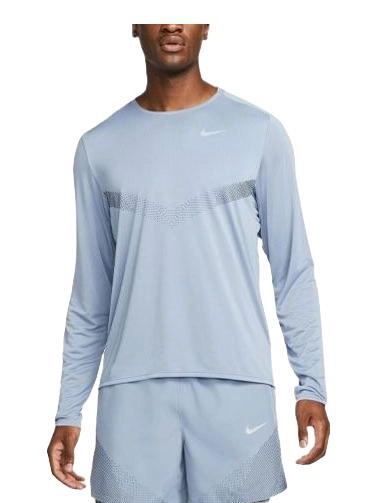 Nike Dri-fit Long Sleeve Performance T-shirt - Blue