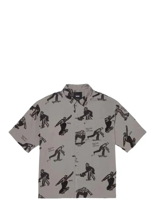 VANS Asia Artist Collection Ss24 Short-sleeved Shirt - Dark Grey