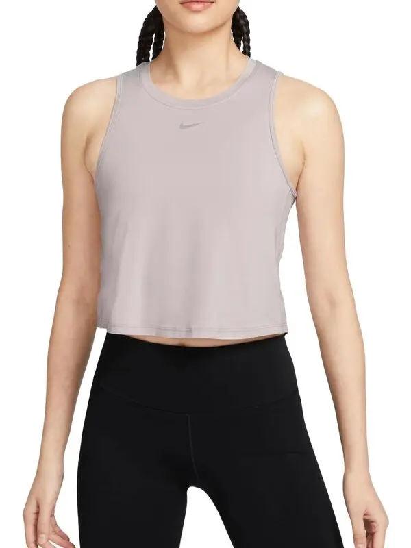 Nike Classic Dri-fit Cropped Tank Top - Grey