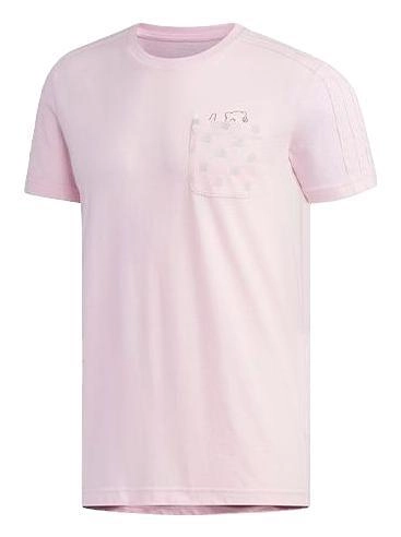 Adidas Neo X Pokémon Crossover Round Neck Short Sleeve T-shirt - Pink