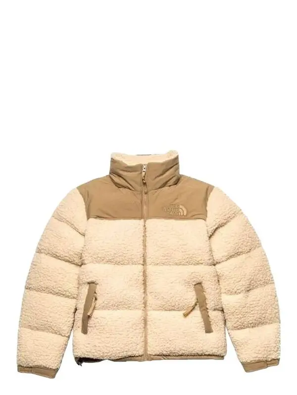 The North Face Logo Nuptse Jacket - Beige