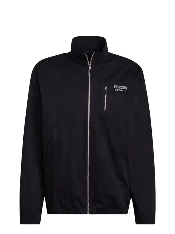 Adidas Originals R.y.v. Cotton Twill Stand Collar Jacket - Black