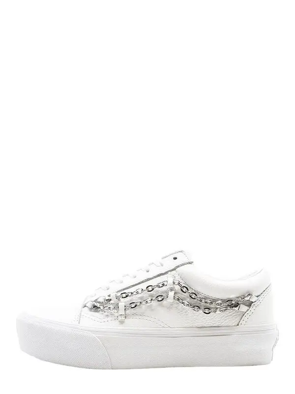 VANS Old Skool Platform Chain Sneakers - White
