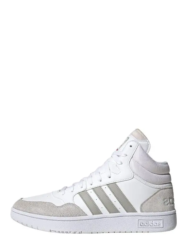 Adidas Hoops 3.0 Mid Sneakers - Cloud White/metal Grey/grey One
