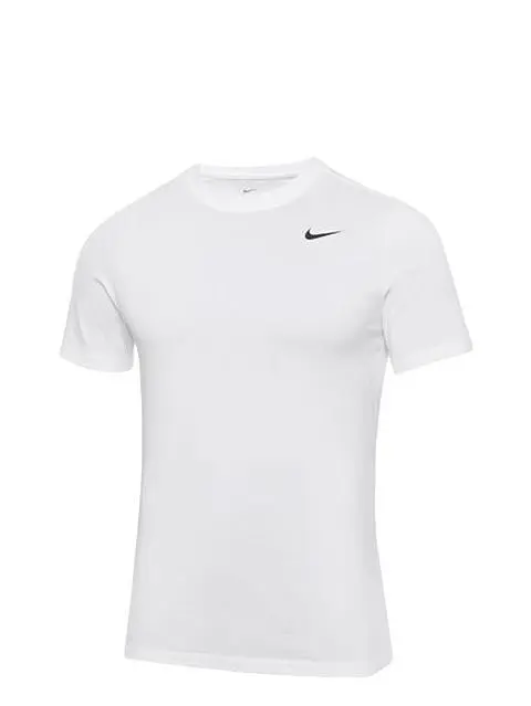 Nike Dri-fit Training Sports Quick Dry Round Neck Short Sleeve T-shirt - White