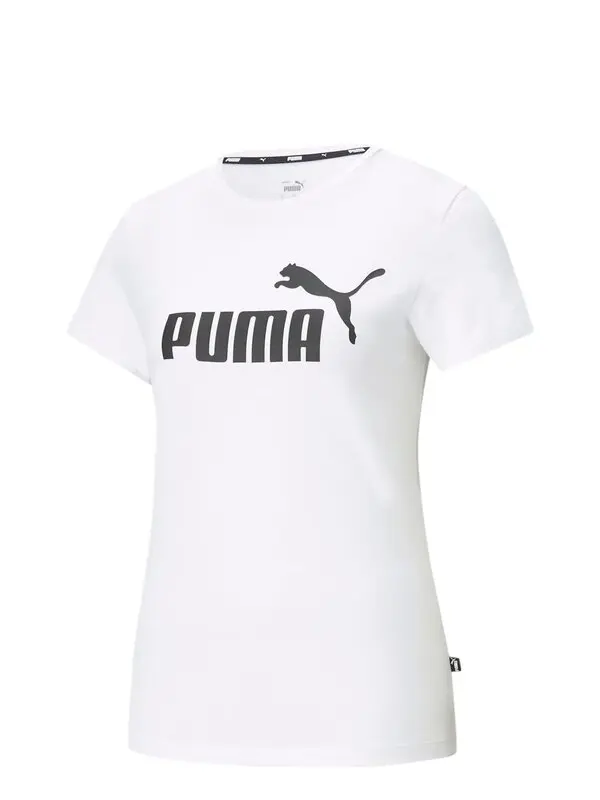 PUMA Essentials Logo T-shirt - White/black