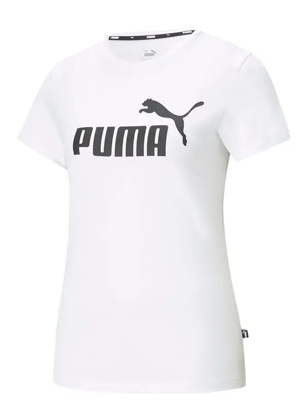 PUMA Essentials Logo T-shirt - White/black