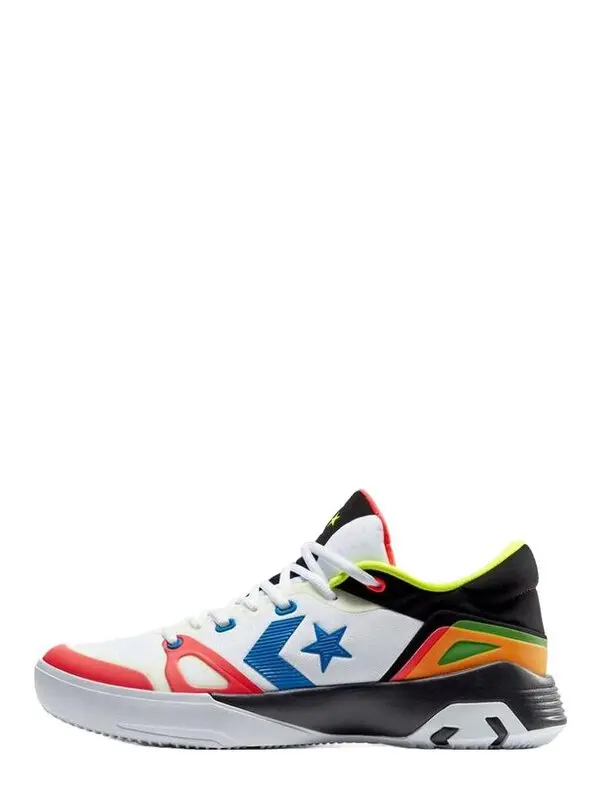 CONVERSE G4 Low Top Basketball Sneakers - White/blue/pink