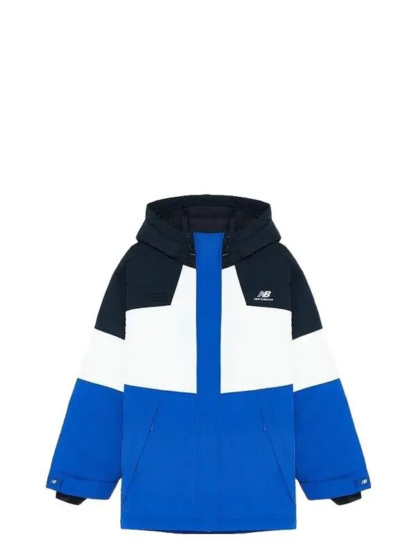 NEW BALANCE Color Block Windbreaker - Blue/white/black