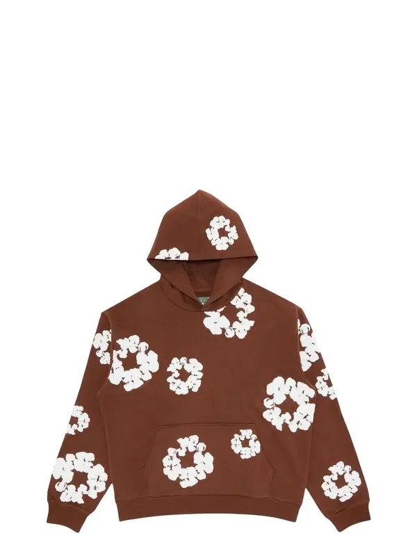 DENIM TEARS Cotton Wreath Hoodie - Brown/white