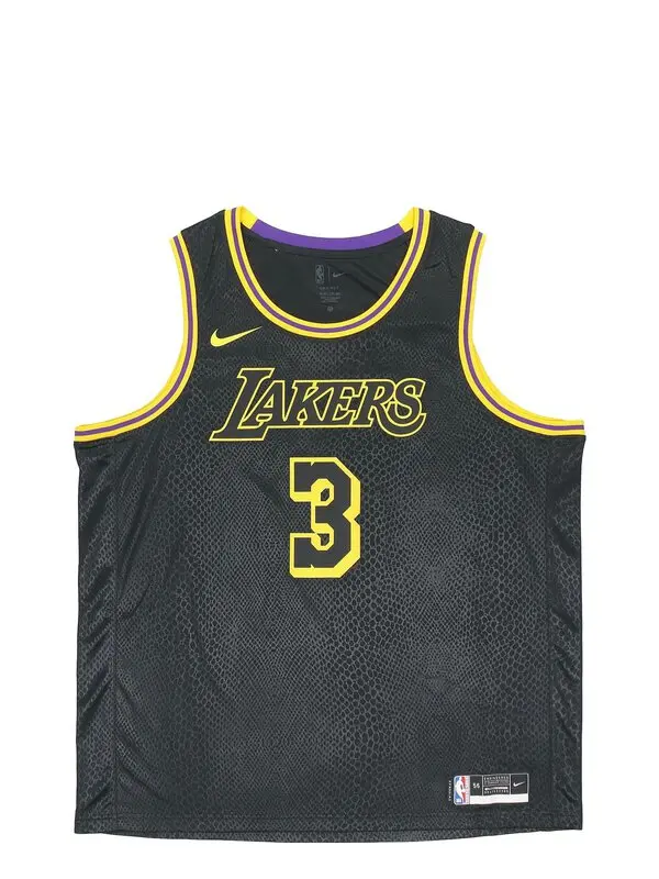 Nike Los Angeles Lakers Anthony Davis #3 Basketball Jersey - Black