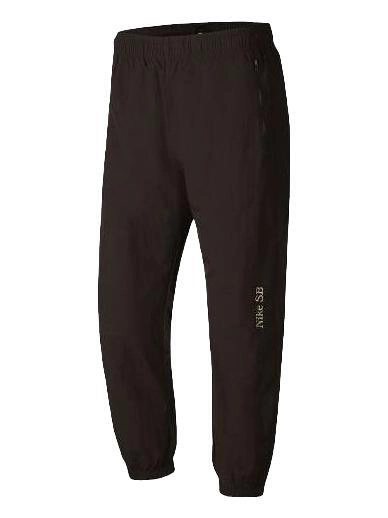 Nike Skateboard Loose Zipper Pocket Sports Skateboard Long Pants Velvet - Brown