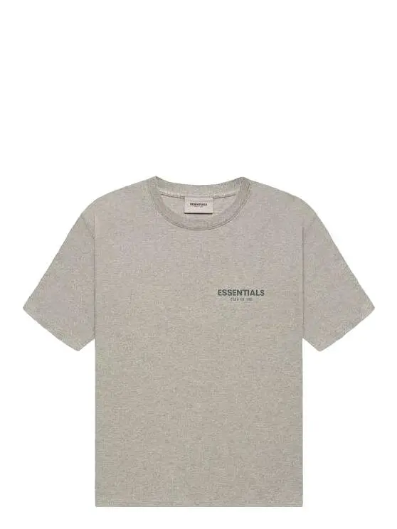 Fear Of God Fw21 Short Sleeve Tee - Dark Heather Oatmeal