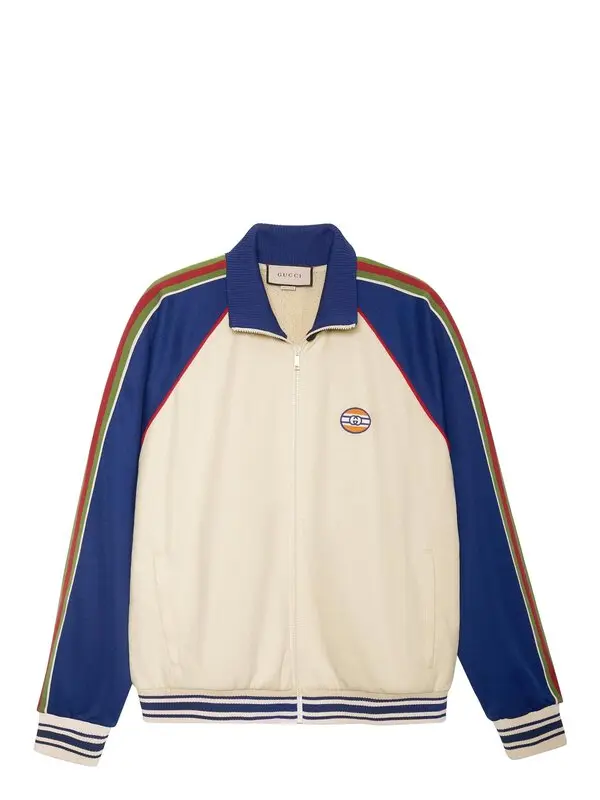 Gucci Gg Patch Zip Jacket - Colorblock