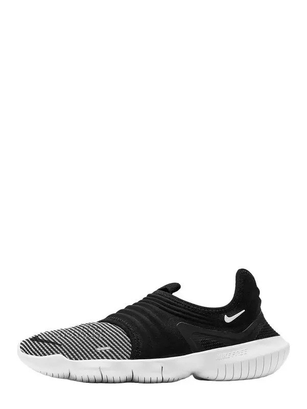 Nike Free Rn Flyknit 3.0 Athletic Sneakers - Black/grey