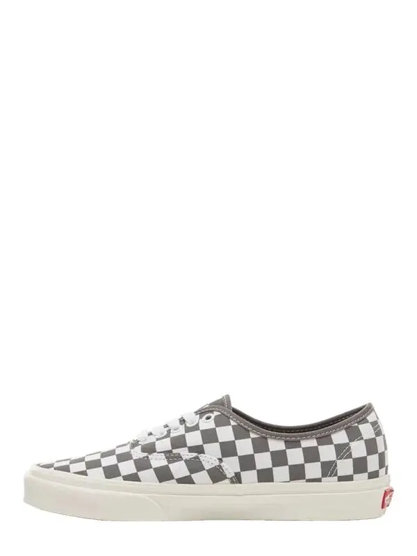 VANS Authentic Checkerboard Lace-up Sneakers - Pewter/marshmallow
