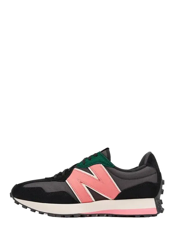 NEW BALANCE 327 Athletic Sneakers - Black/white/pink