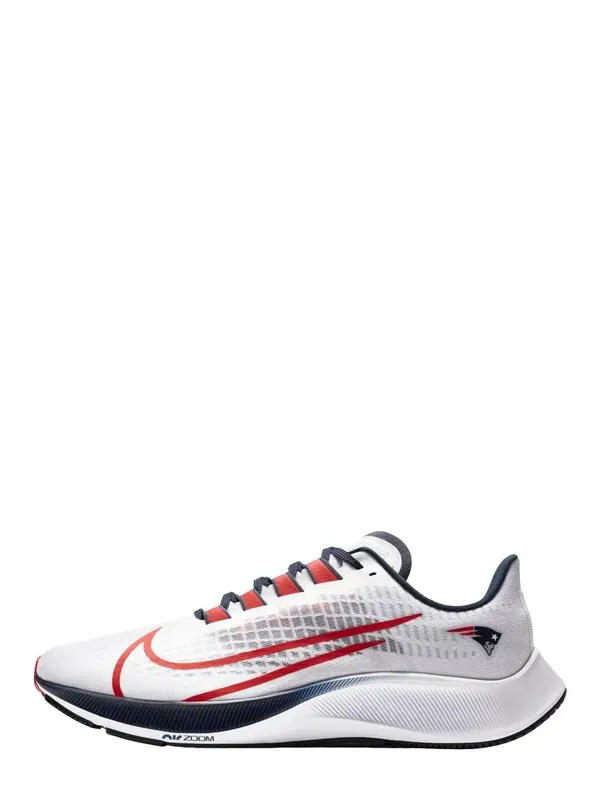 Nike Zoom Pegasus 37 "new England Patriots" Athletic Sneakers - White/yellow/orange