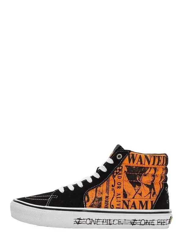 VANS One Piece X Skate Sk8-hi 'nami' High Top Sneakers - Blackorange