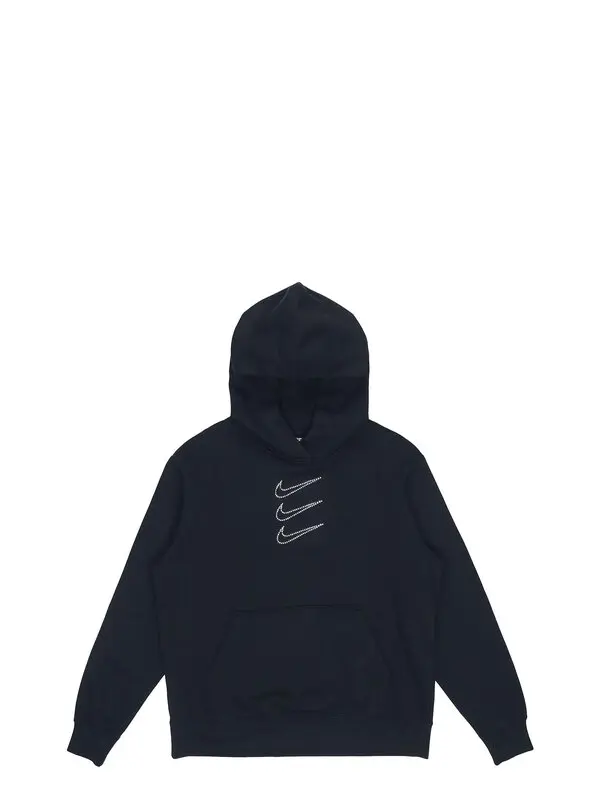 Nike Rhinestone Fleece Hoodie - Black/white