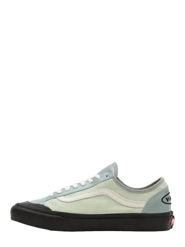 VANS Low Top Skate Shoes - Gray/green/black