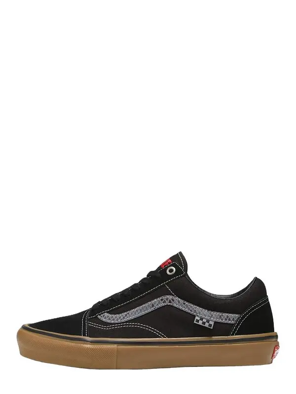 VANS Hockey X Old Skool 'snakeskin' Lace-up Sneakers - Black/snake