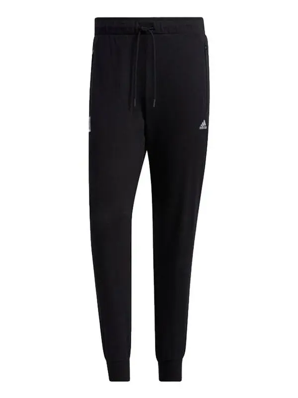 Adidas Wj Pnt Ft Series Solid Color Slim Fit Bundle Feet Sports Pants - Black