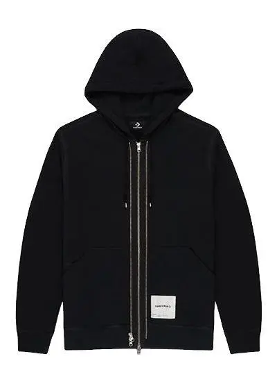 CONVERSE X Slam Jam Crossover Back Logo Sports Hooded Jacket - Black