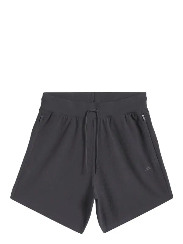 Adidas Basketball Shorts With Drawstring And Zipped Pockets - Black