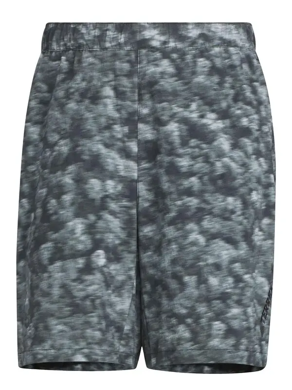 Adidas National Geographic Aeroready Allover Print Shorts - Grey Four