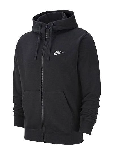 Nike Logo Zip-up Hooded Jacket - Black