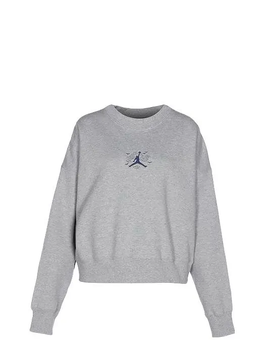 JORDAN Air Logo Sports Long Sleeve Crewneck - Grey