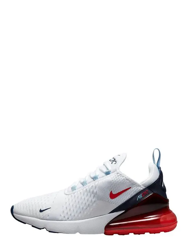 Nike Max 270 Athletic Sneakers - White/blue/red
